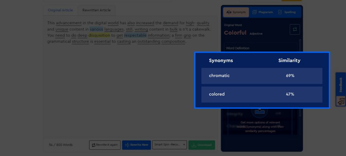 Introducing Rewrite Guru’s New Feature of Similarity Check